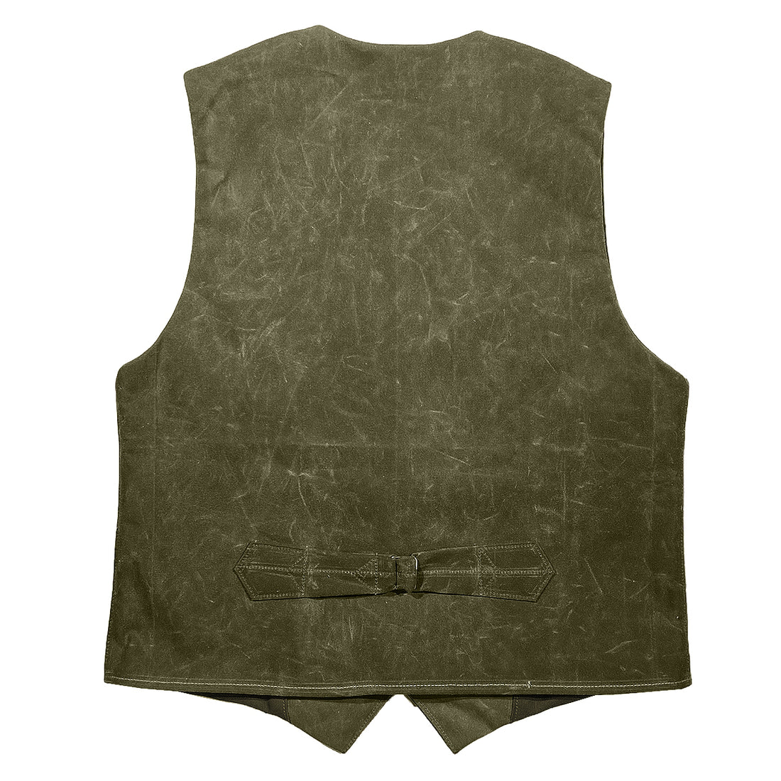 #3002 15oz Wax Duck Canvas Waistcoat Field Tan Green TYPE IH [ ICHIRO ...