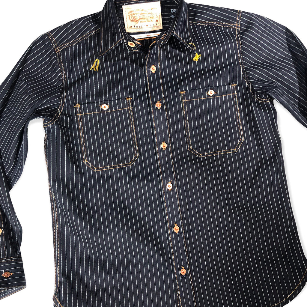 13.5oz Japanese Indigo/Indigo WABASH White Selvage WORKSHIRT – CFDCo.
