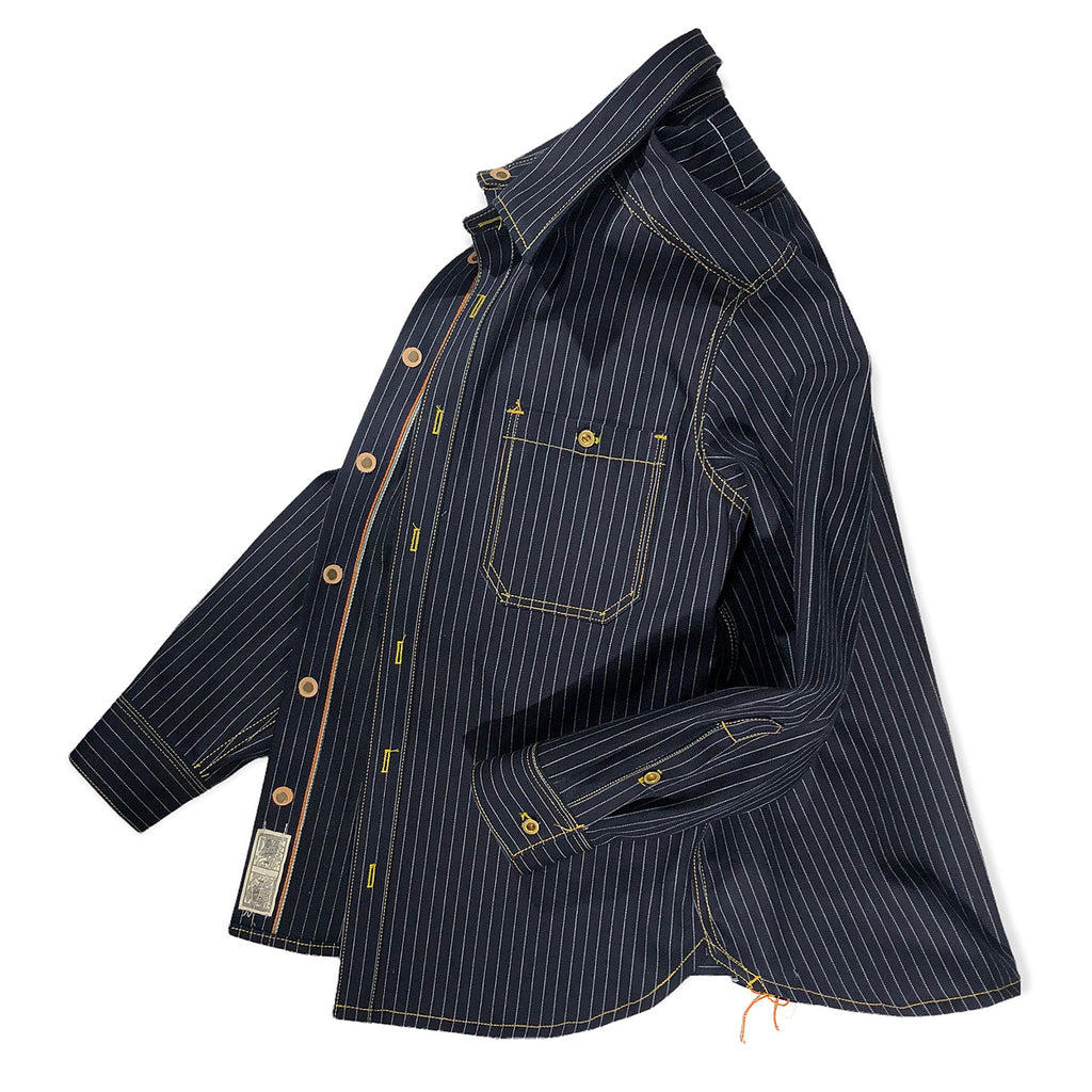 13.5oz Japanese Indigo/Indigo WABASH White Selvage WORKSHIRT – CFDCo.