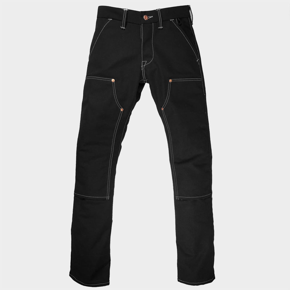 18oz Duck Canvas Black FIELD HAND Chino [ Back Patch Pockets ] – CFDCo.